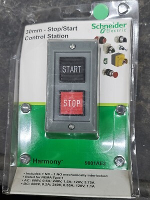 Schneider Electric 9001AE3 30mm Harmony Stop/Start Control Station | eBay