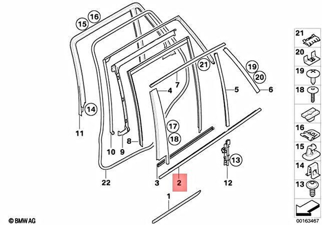 BMW 51357136976 Genuine OEM Factory Original Belt W Strip for sale ...
