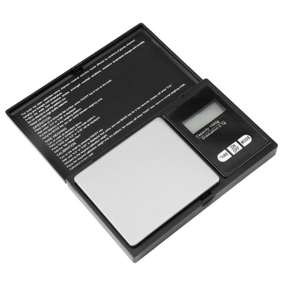 Digital Scale 1000g x 0.1g Jewelry Gold Silver Coin Gram Pocket Size ...