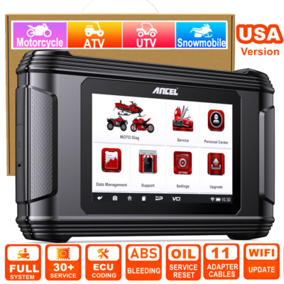 ATV Motorcycle Scanner OBD2 Diagnostic Tool Full System for Harley ...