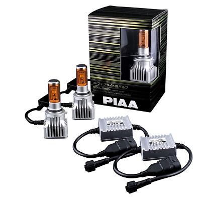 PIAA LED Fog Light Bulb 1800lm 2800K HB4 Yellow 12V16W 2 pcs LEF101Y ...