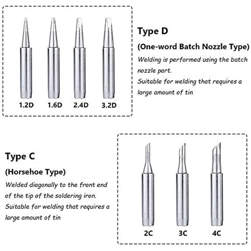 10Pack Soldering Tip Iron Weller Solder Tips Standard Size Welding ...