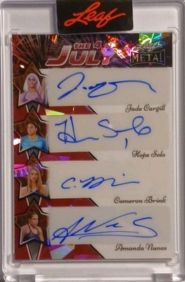 CAMERON BRINK * JADE CARGILL 2025 LEAF INDEPENDENCE THE 4 OF JULY QUAD AUTO 1/1 | eBay