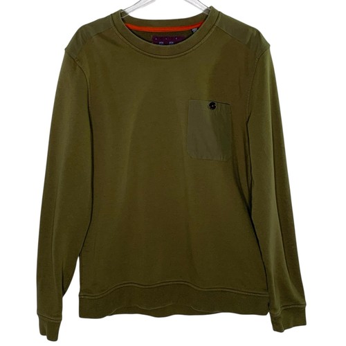 Ted Baker XL Mens Cotton Blend Mixed Media Pullover Sweater Singer ...
