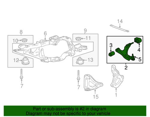 Genuine GM Front Driver Side Suspension Lower Control Arm 20945779 | eBay