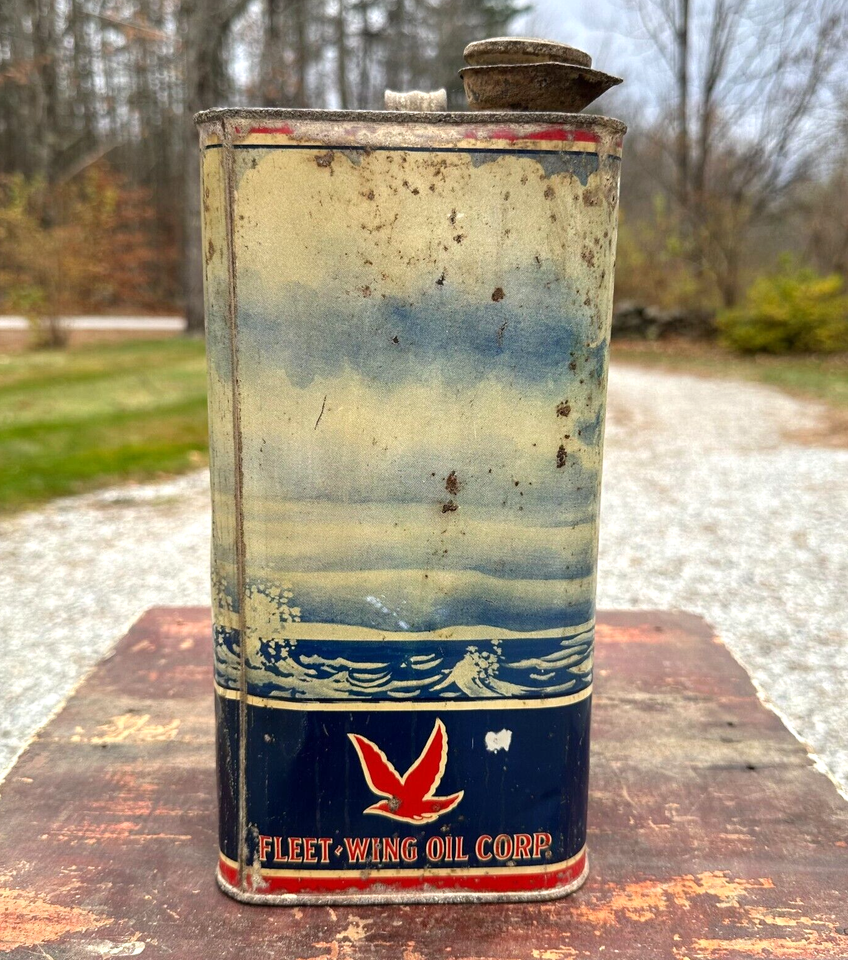 Rare Zeppelin Motor Oil Two Gallon Can Fleet Wing Oil Corp 1930s ...