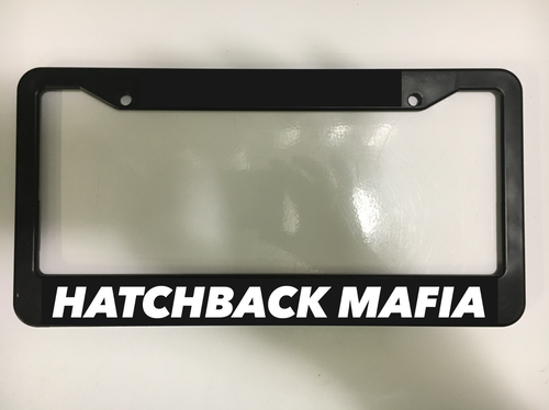 HATCHBACK MAFIA GETTER JDM TUNER WAKABA RACING Black License Plate ...