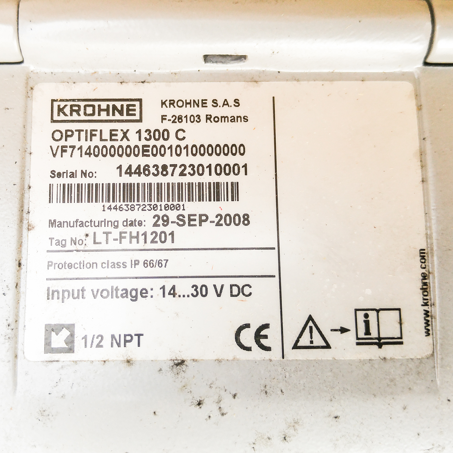 NEW: Krohne Optiflex 1300C Guided Radar Level Meter ...