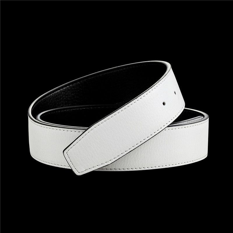 Leather Solid Color Strap Belts Men Women Casual Apparel Garments ...