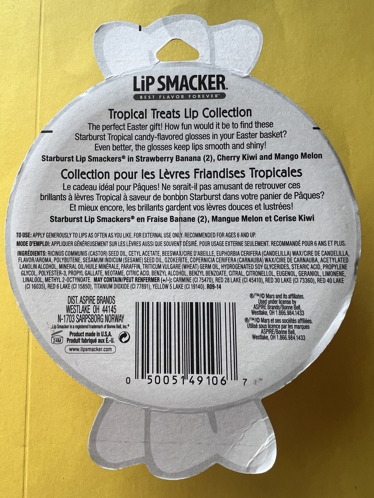 1 Bonne Bell STARBURST Tropical Treats Lip Smacker Collection ...