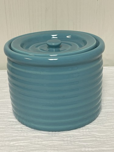Bauer Pottery Los Angeles Ringware Crock w Lid Blue 2000 Spice Jar ...