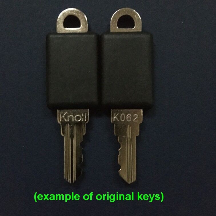(2) Knoll Furniture Desk Keys Cut Key Code K001 - K250 -READ DISCLAIMER ...