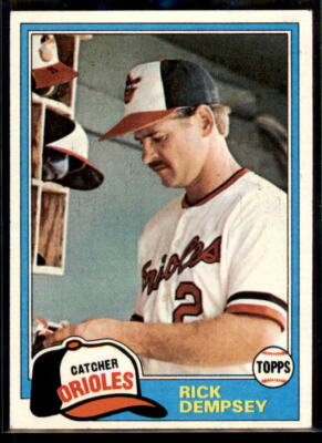 1981 Topps Rick Dempsey #615 Baltimore Orioles | eBay