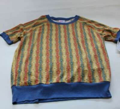 Lularoe Jane Americana Short Sleeve Sweatshirt Raglan Medium NWT | eBay