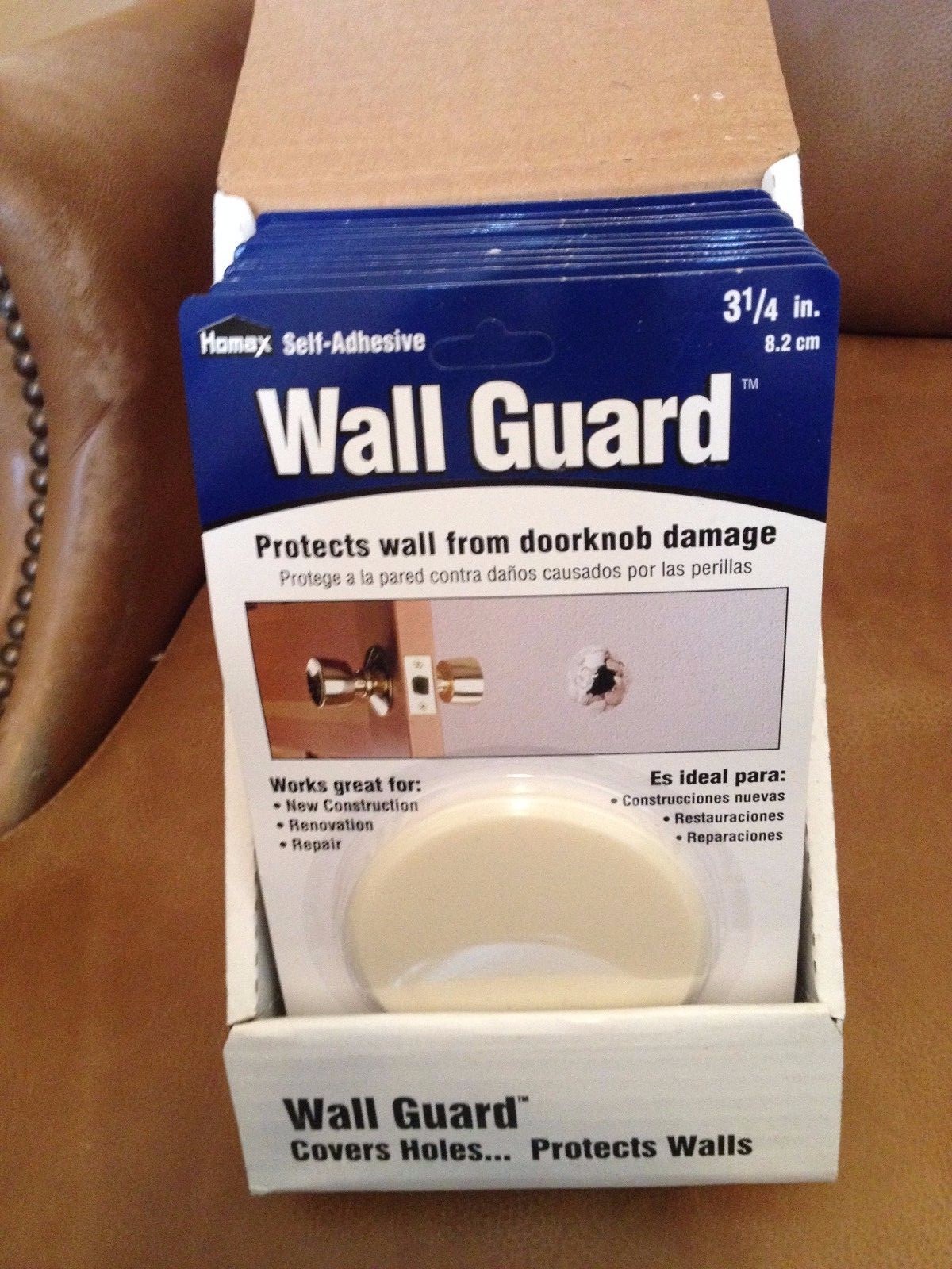Homax Wall Guard 3 1/4" Self-Adhesive Protect Wall from Doorknob Damage ...