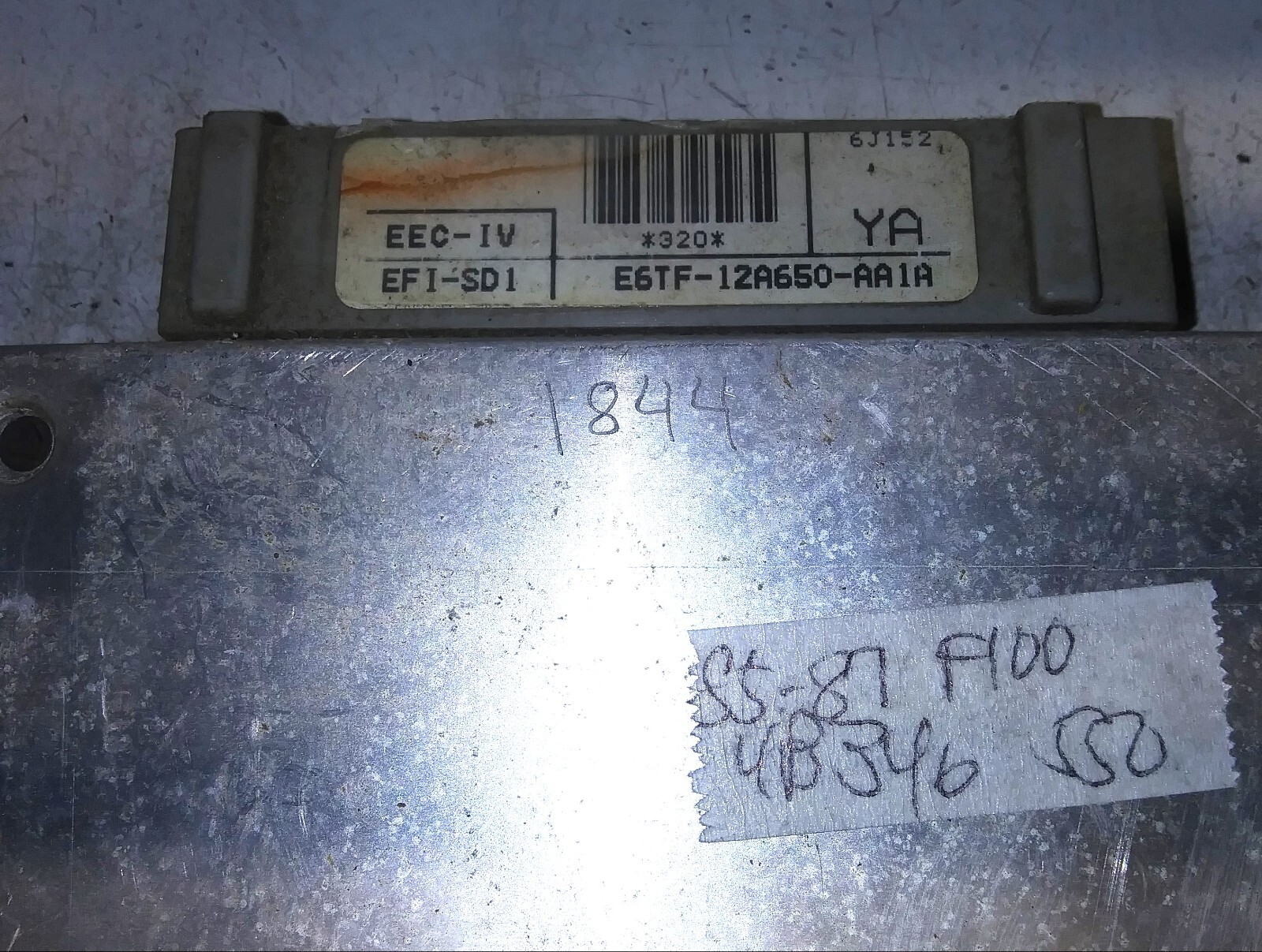 E6TF-12A650-AA1A Ford F100 1985-1987 ecu ecm computer | eBay