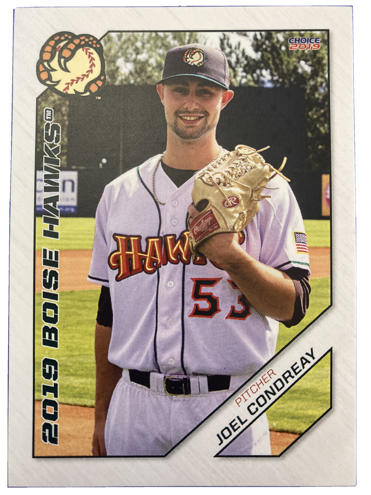 Joel Condreay - RHP - 2019 Boise Hawks (Colorado Rockies SS) | eBay