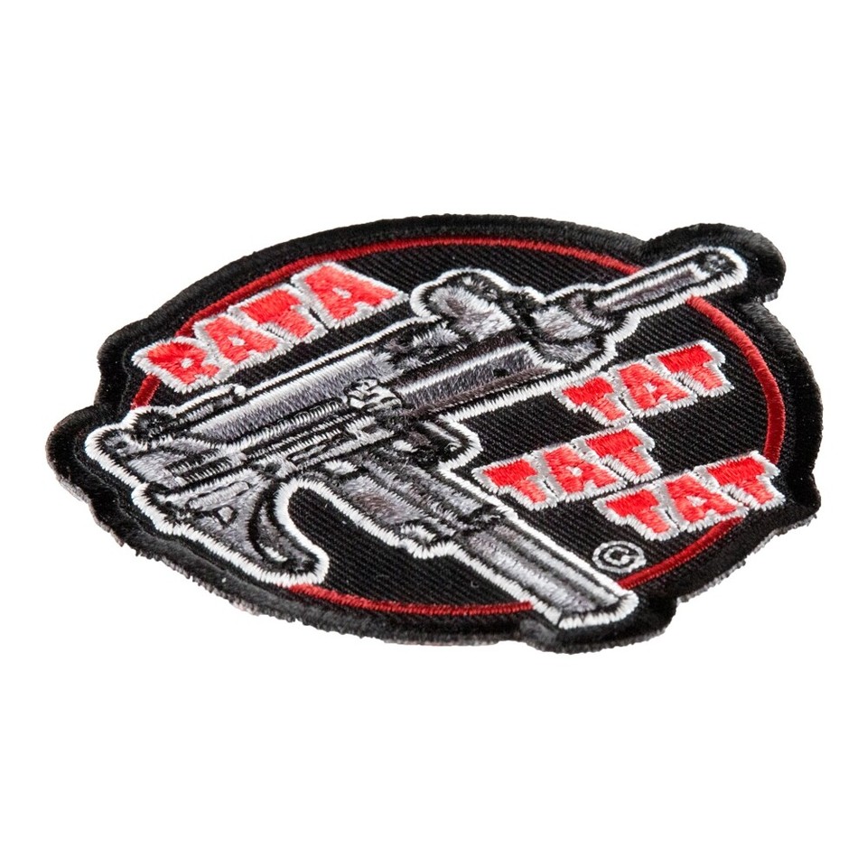 Rata Tat Tat Machine Gun Patch, Guns & Weapons Patches | eBay