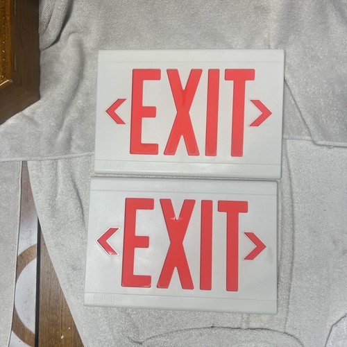 2 New Plastic Exit Sign Face Plate | eBay