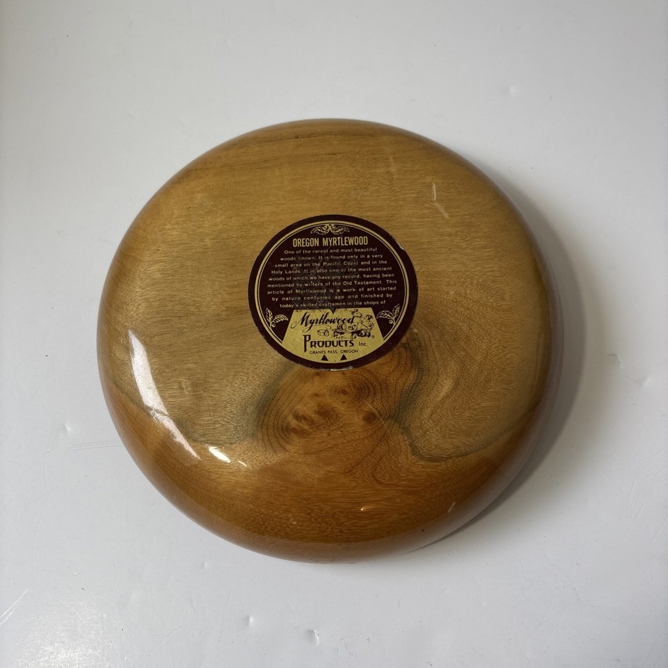 Oregon Myrtle Wood Wooden Nut Bowl - Bowl Only No Nutcracker | eBay