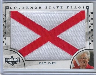 2020 DECISION ~ KAY IVEY GOVERNOR STATE FLAGS "SILVER" CARD #GF1 ...