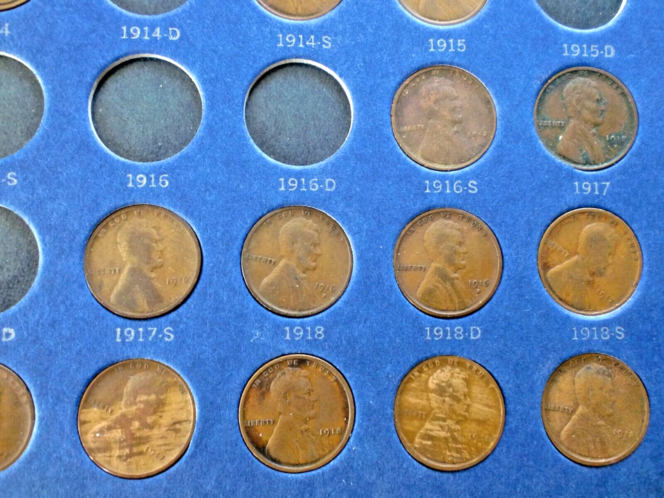 1909-1918 LINCOLN WHEAT CENT PARTIAL SET coins only | eBay
