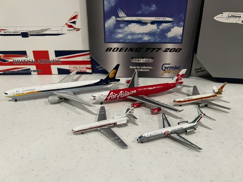 Lot Of 5 1:400 And 1:500 Model Airplanes Gemini Jets Dragon Wings ...