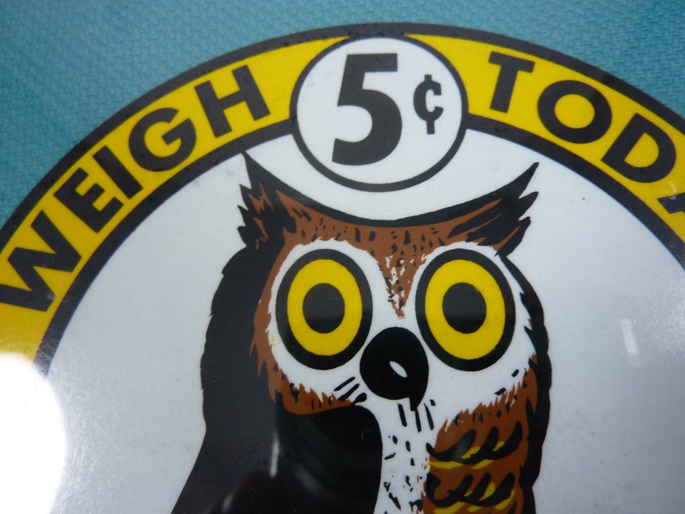 Penny Scale Face Sticker 5 cents Weigh Today Watch Weight Owl Kirk ...