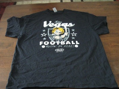 LAS VEGAS FOOTBALL RAIDERS T SHIRT CHUCKY ROLLIN IN 2020! BLACK XL JON ...
