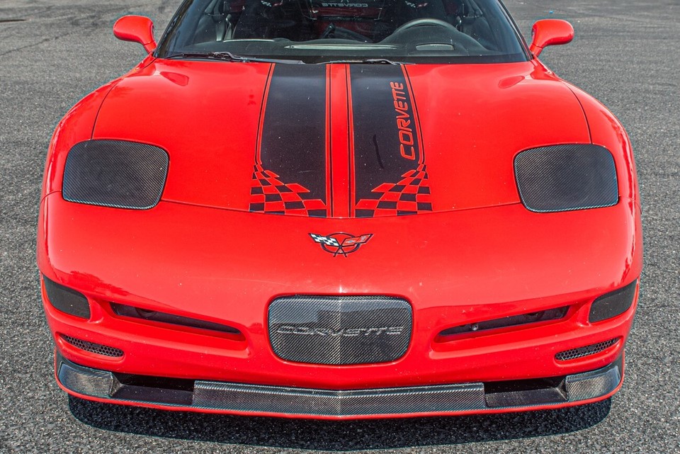 Carbon Fiber Front License Plate Trim Cover for 1997-2004 C5 Corvette ...