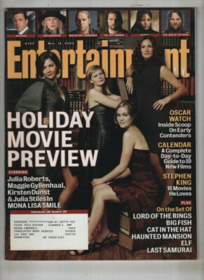 Entertainment Weekly Julia Roberts Kirsten Dunst November 14 2003 ...