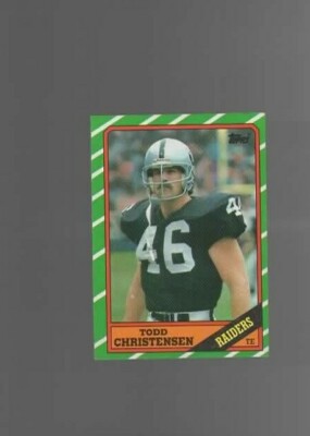 1986 Topps Football Set TODD CHRISTENSEN Card # 64 NICE! | eBay