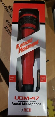 UDM-47 Vocal Karaoke Microphone RED | eBay