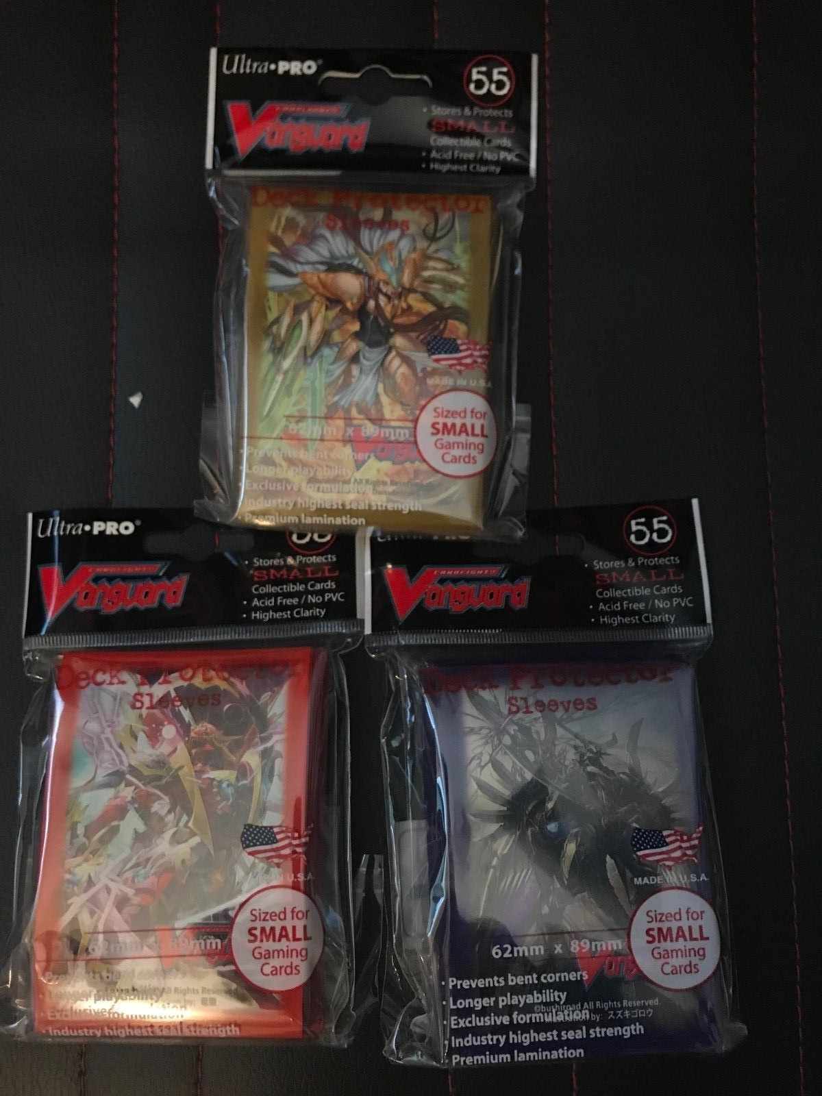 Lot of 3 ULTRA PRO CARDFIGHT VANGUARD DECK PROTECTOR SLEEVES Blood Duke ...