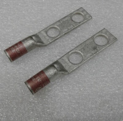 BURNDY YA2CL-2TC38 2 AWG WIRE 2 HOLE LUG COMPRESSION (pack of 2) NEW | eBay