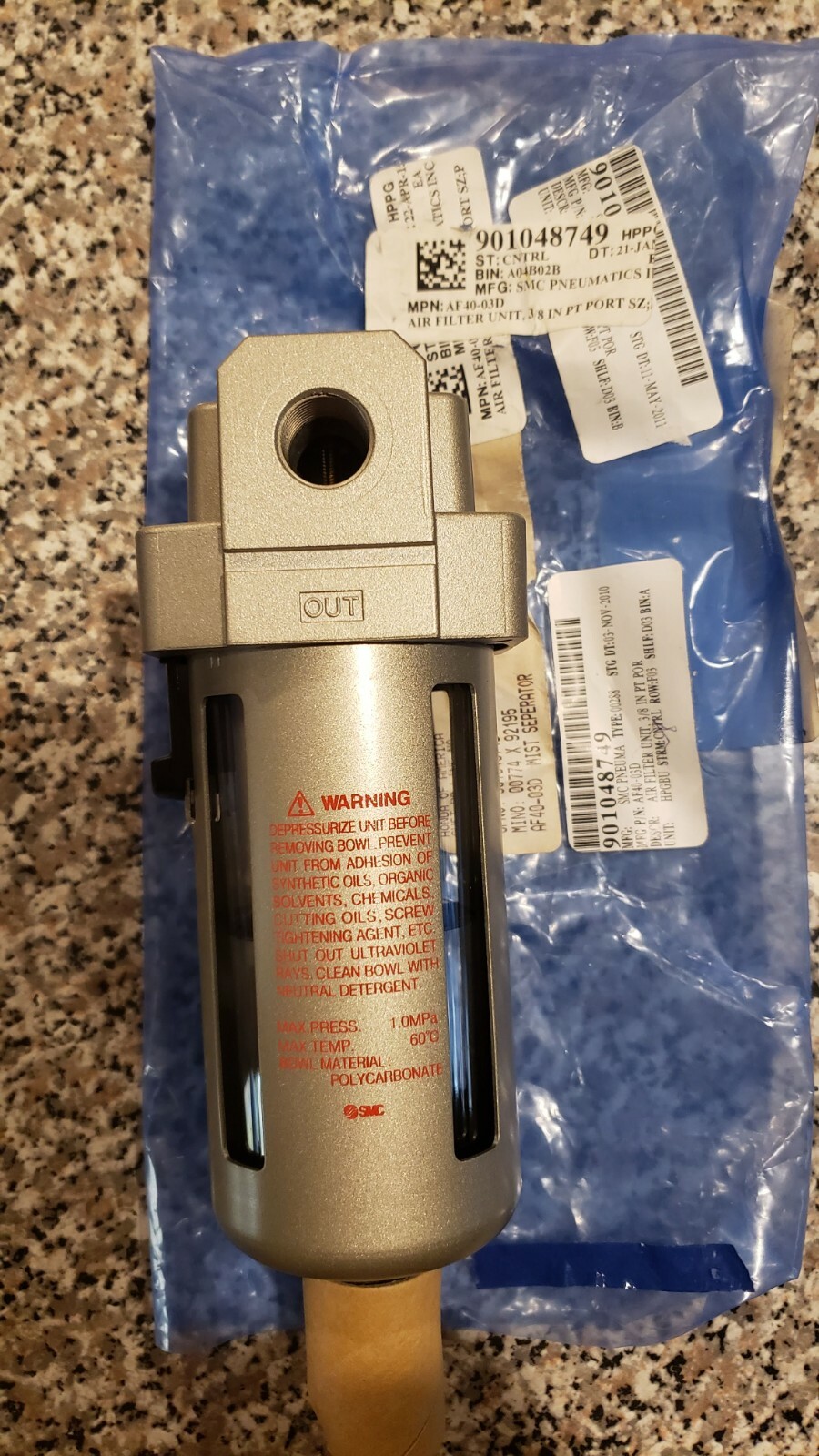 SMC AF40-03D, SMC AFM40-04C, SMC AF40-N04-Z PNEUMATIC FILTER | eBay