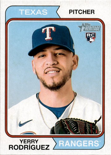 2023 Topps Heritage Yerry Rodríguez #320 Texas Rangers | eBay