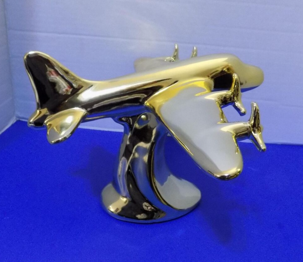 NEW Vintage Style Propeller Airplane Statue Figurine Model Plane ...