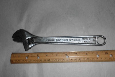 Vintage Crescent Tool Co. 10" Adjustable Crescent Wrench Forged USA | eBay