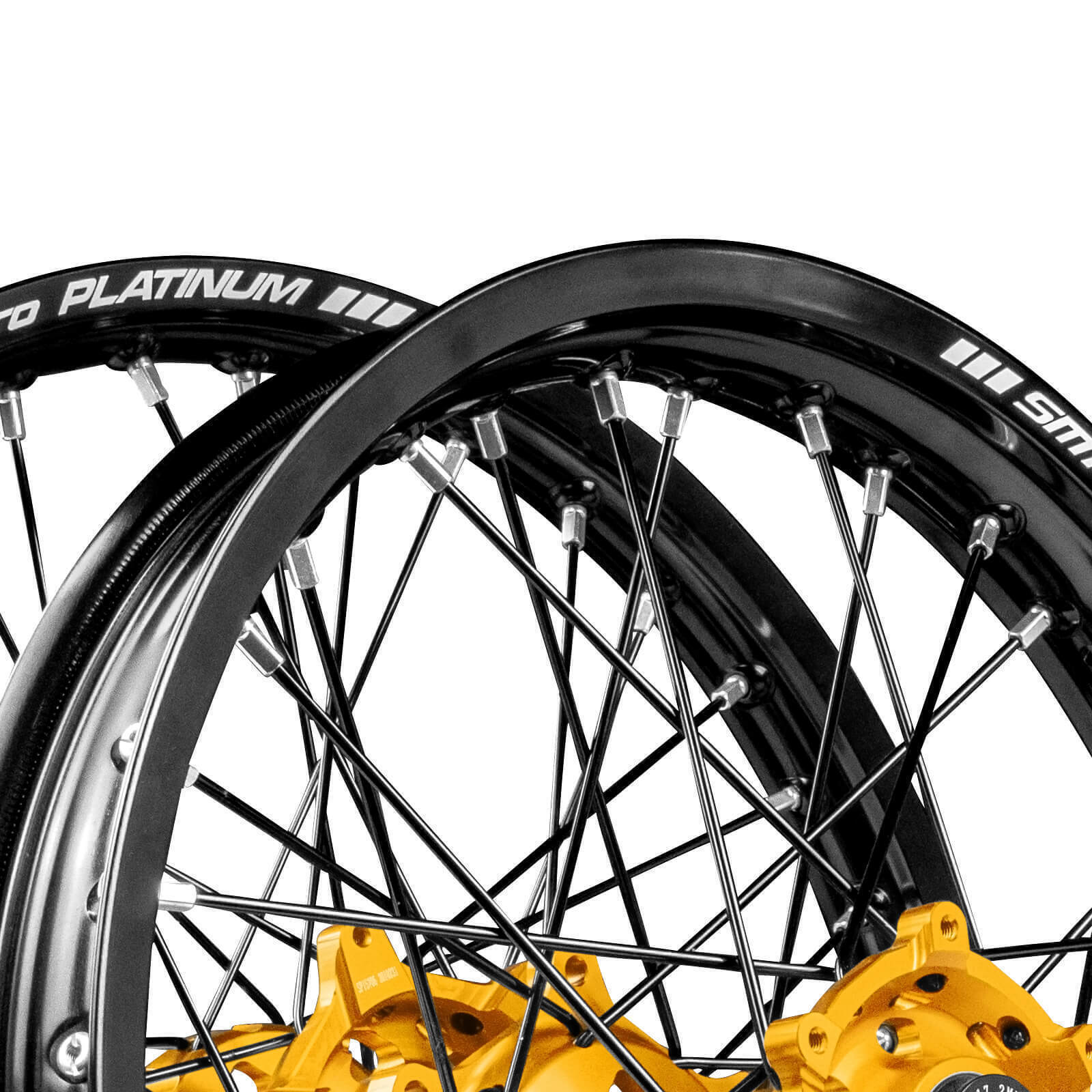 KTM 300 XC 2007 - 2019 SM Pro MX SNR Wheel Set 21/18 Black Rims Gold ...