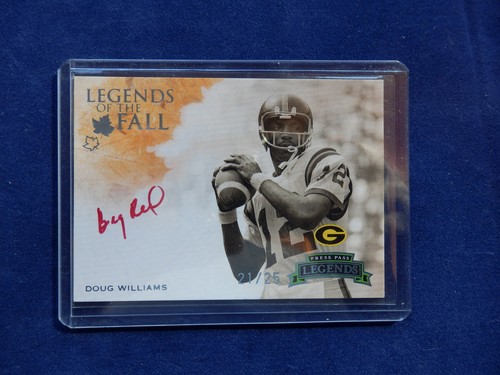 Doug Williams 2009 Press Pass Legends Red Ink Autograph Card Signed Big ...