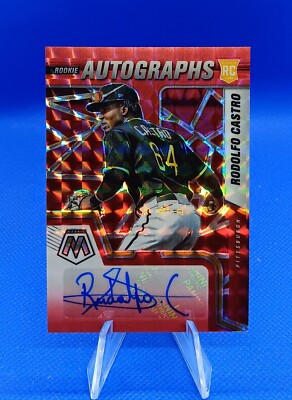 Rodolfo Castro 2022 Panini Mosaic Rookie Autographs RED Mosaic #RMA-RO ...