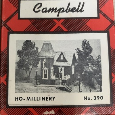 Campbell Scale Models 390 HO Scale Marjorie''s Millinery Building Kit ...