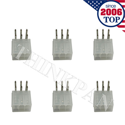 6pcs New 6 Pin White PCIE Connector 4.2mm Female Needle Pin for ...