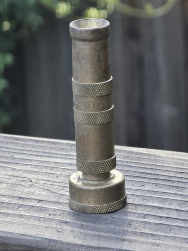 Vintage Nelson Lawn Garden Water Hose Sprayer Nozzle Original All Brass ...