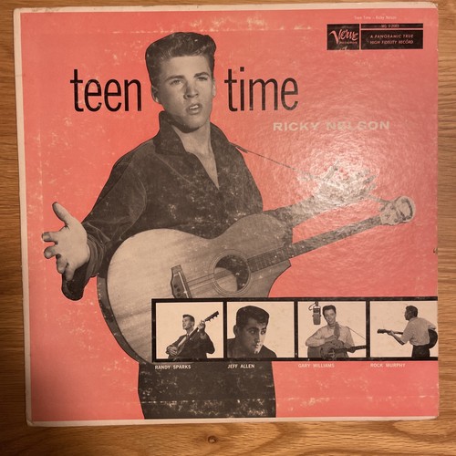 Ricky Nelson Teen Time Verve MGV2083 1957 1st Press MG V2083 VG+ Vinyl ...