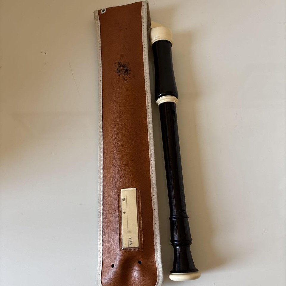Aulos Soprano Recorder G207A with Case Black/White Used OOB | eBay