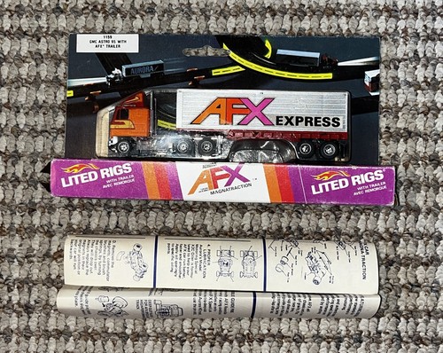 AURORA AFX EXPRESS LITED RIGS CAB SEMI HO SLOT CAR MIB 1975 W ...