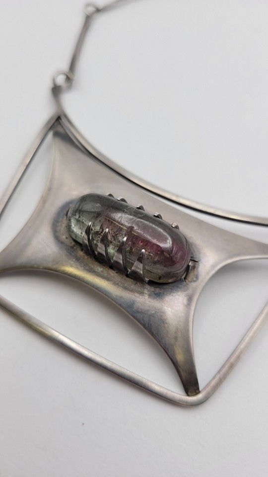 Very Rare Signed Irvin & Bonnie Burkee .925 Sterling Silver Modernist ...