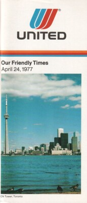 United Airlines timetable 1977/09/07 | eBay